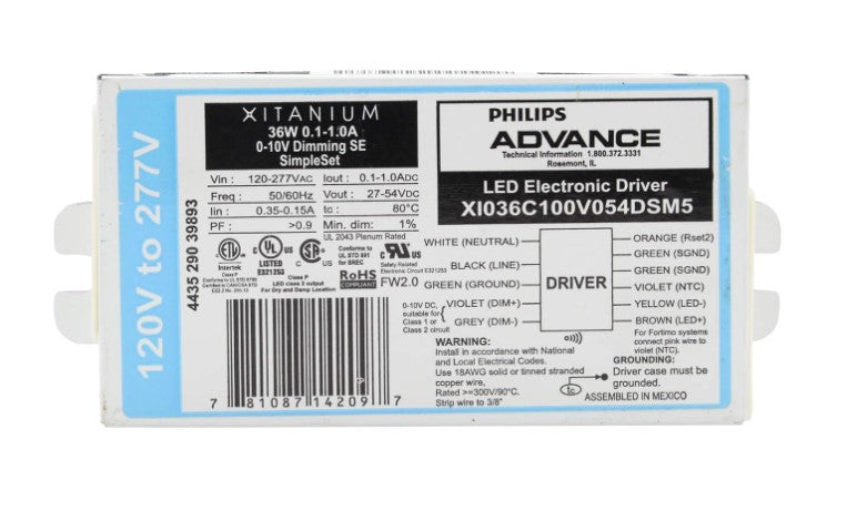 XI036C100V054DSM5 — LEDandDriver