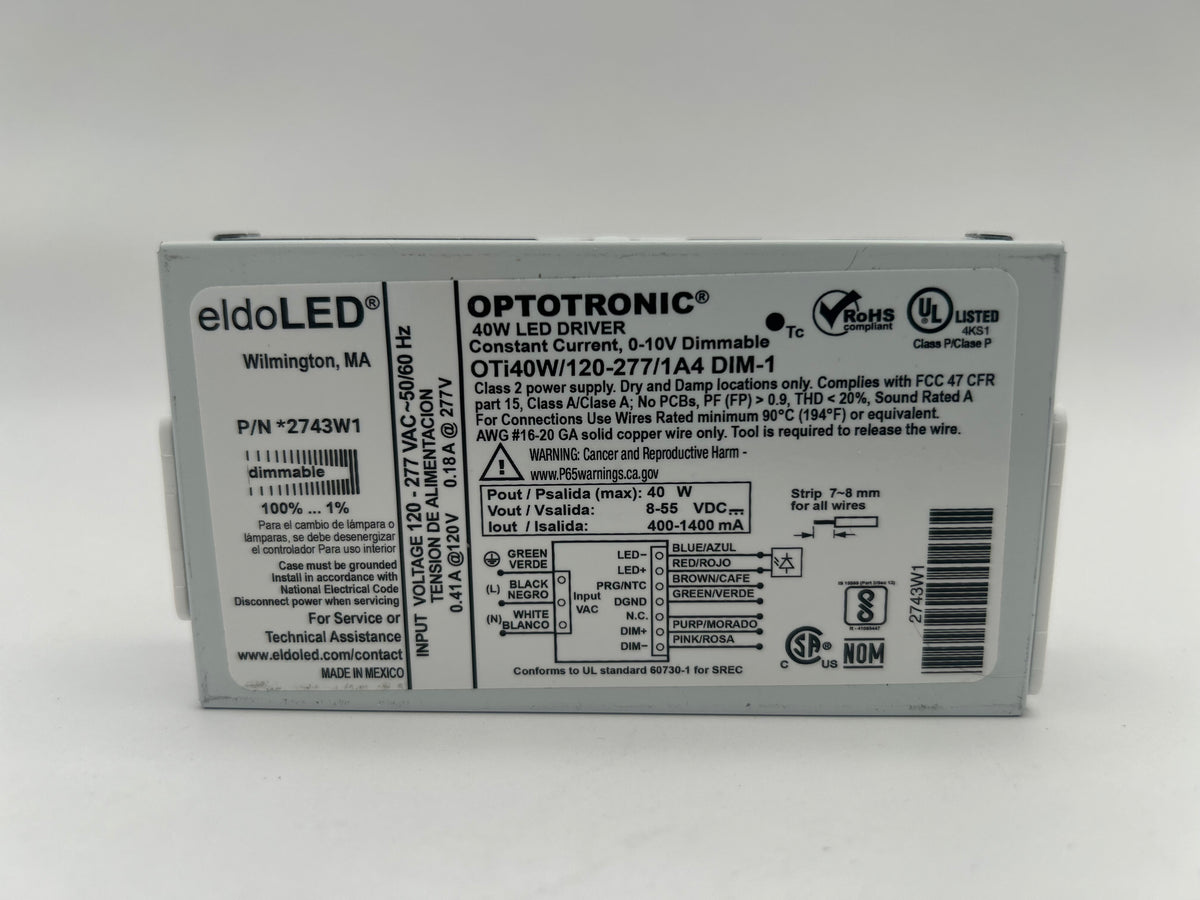 OTi40W/120-277/1A4 DIM-1 Optotronic LED Driver — LEDandDriver