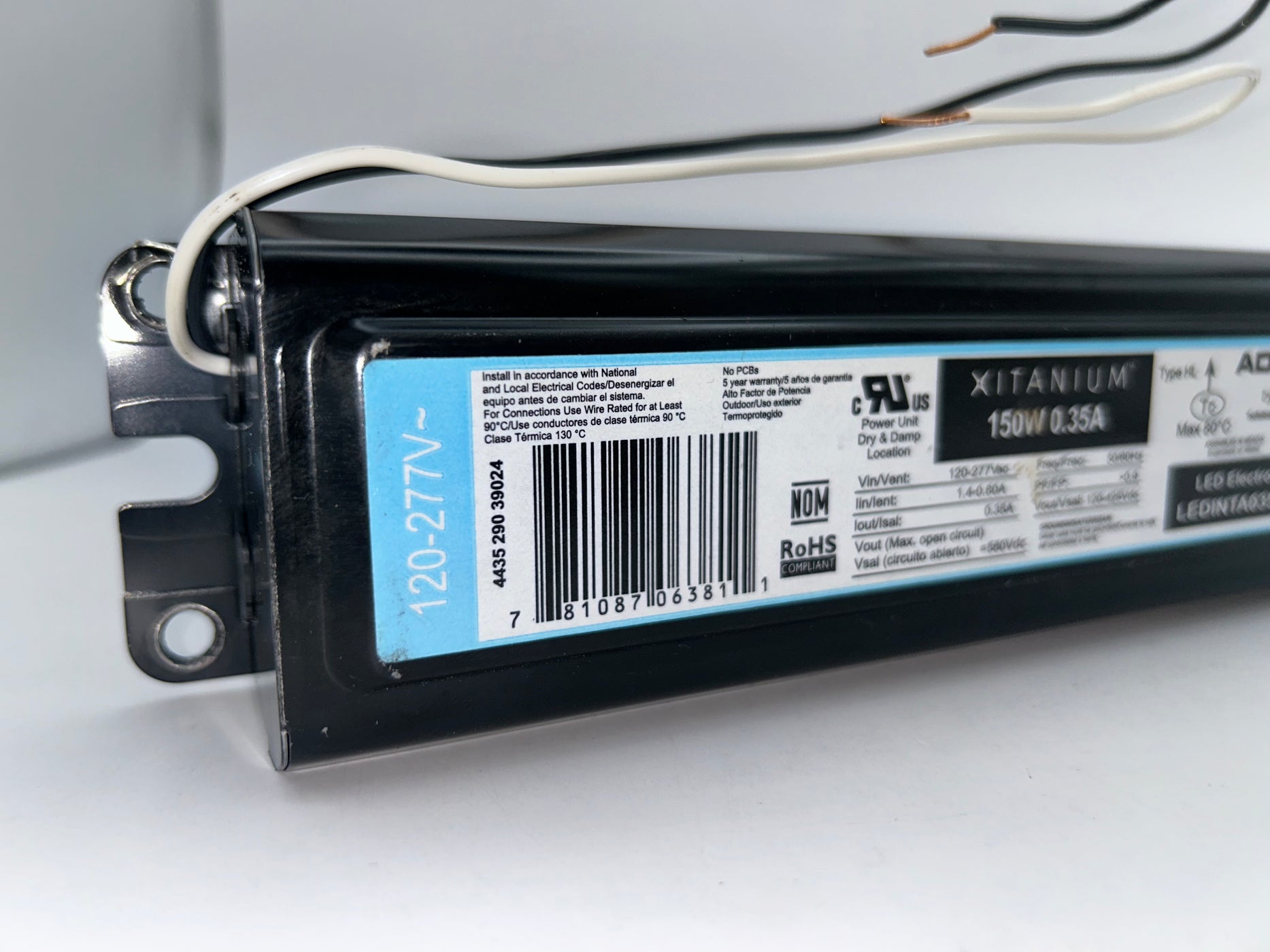 Advance LEDINTA0350C425DO 10-Pack 150 Watt LED Driver — LEDandDriver